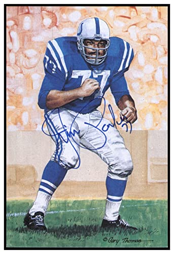 Jim Parker Signed Goal Line Art Card GLAC Autographed Colts PSA/DNA