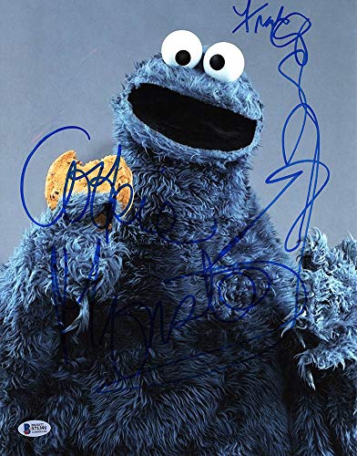 Frank Oz Cookie Monster Sesame Street 11x14 Photo Signed Autographed Authentic BAS BECKETT COA