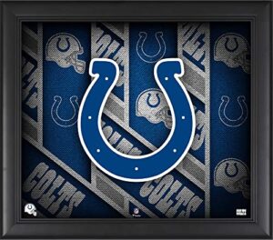 indianapolis colts framed 15″ x 17″ team threads collage – nfl team plaques and collages