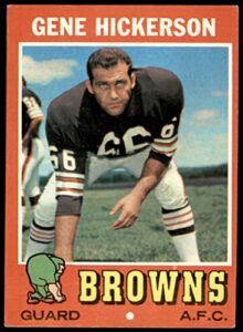 1971 topps # 36 gene hickerson cleveland browns-fb (football card) dean’s cards 5 – ex browns-fb