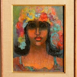 Portrait with Flower Hat