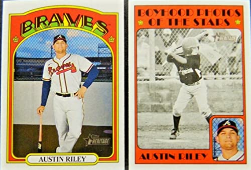 Atlanta Braves 2021 Topps HERITAGE Series 19 Card Team Set World Series Champs Featuring Ronald Acuna, Freddie Freeman and Austin Riley Plus