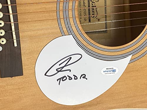 Todd Rundgren Signed Autographed Full Size Acoustic Guitar Utopia ACOA COA