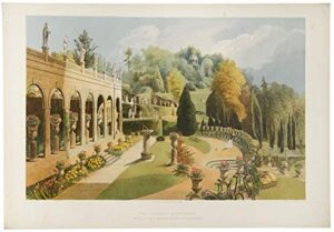 the colonnade, alton gardens. the seat of the right hnble. the earl of shrewsbury