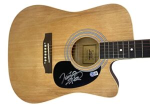 vince gill signed autographed full size acoustic guitar country star beckett coa