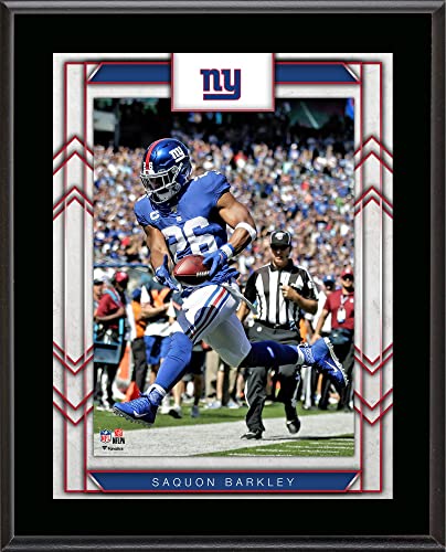 Saquon Barkley New York Giants 10.5" x 13" Player Sublimated Plaque - NFL Player Plaques and Collages