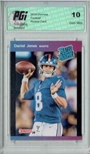 daniel jones 2019 donruss #3 rated rookie retro 1/280 rookie card pgi 10 – unsigned football cards