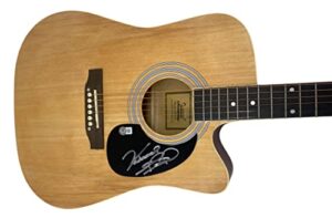 vince gill signed autographed full size acoustic guitar country star beckett coa