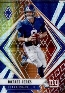 2020 panini phoenix fire burst #79 daniel jones new york giants football card