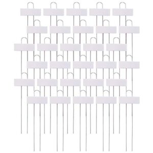 foraineam 30 pack metal plant labels plant tags weatherproof planting seedling stake signs nursery tags large iron garden markers