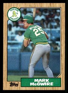 1987 topps #366 mark mcgwire near mint athletics