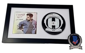 thomas rhett signed autographed life changes framed cd display beckett coa