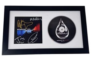 midnight oil signed resist framed cd display peter garrett full band acoa coa