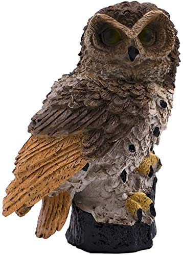 Garden Solar Lights Outdoor, Owl Shape Waterproof LED Decorations Landscape Lighting for Pathway Walkway Yard Patio Lawn Wedding Party (Brown)