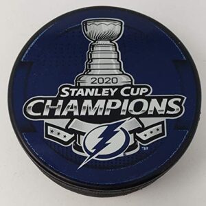 TB Lightning 2020 Stanley Cup Champions Official NHL Puck + FREE Puck Cube