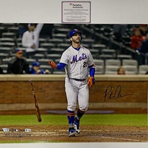 autographed/signed pete alonso new york mets 16×20 baseball photo fanatics coa