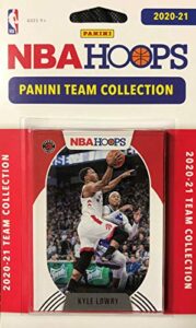 toronto raptors 2020 2021 hoops factory sealed team set with a rookie card of malachi flynn