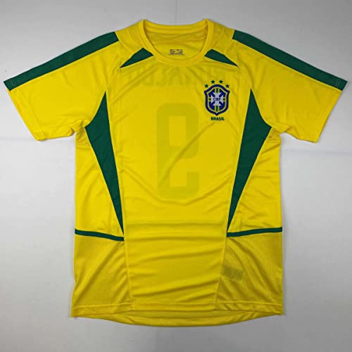 Autographed/Signed Ronaldo Nazario Brazil Yellow Soccer Jersey Beckett BAS COA