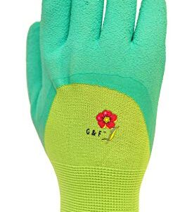 Women Gardening Gloves with Micro Foam Coating - Garden Gloves Texture Grip - Women’s Work Gloves 3 Pair Pack - Working Gloves For Weeding, Digging, Raking and Pruning