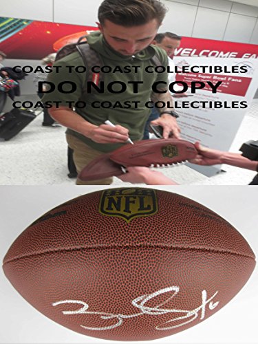 Brandon Doughty, Miami Dolphins, Western Kentucky, Signed, Autographed, NFL Duke Football, a Coa with the Proof Photo of Brandon Signing Will Be Included with the Football