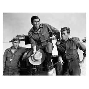 the rat patrol 8×10 photo b&w christopher george holding hat plus two kn