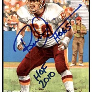 Russ Grimm Signed Goal Line Art Card GLAC Autographed w/HOF Washington PSA/DNA