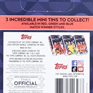 2022 Topps Match Attax Soccer Road to Nations League Finals RED Match Winner Collectible Mini Tin with an EXCLUSIVE Cristiano Ronaldo Limited Edition Gold Card