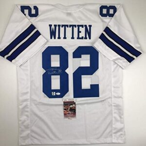 Autographed/Signed Jason Witten Dallas White Football Jersey JSA COA