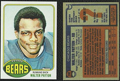 1976 Topps #148 WALTER PAYTON Rookie Card Chicago Bears REPRINT - Football Card