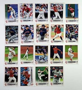 2022 topps complete (series 1 & 2) cleveland guardians team set of 19 cards plus a bonus pack of 2023 topps series 1 – look for autos, relics and rc