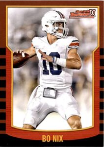 2022 bowman university 2000 bowman #2kb-7 bo nix auburn tigers football