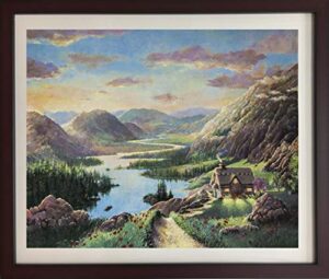 above 16 river (nature landscape decor art framed)