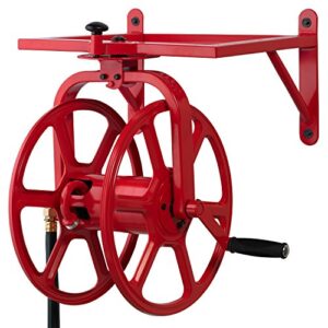 liberty garden 713 revolution multi-directional garden hose reel, red