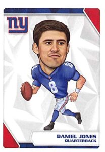 2020 panini nfl stickers football #311 daniel jones new york giants fathead official 1.5 x 2.5 inch album sticker