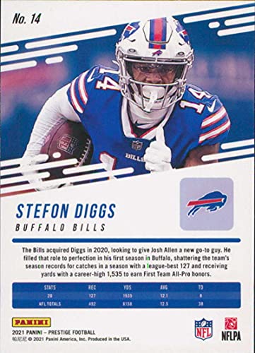 Football NFL 2021 Prestige #14 Stefon Diggs NM-MT Bills