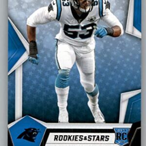 2019 Panini Rookies and Stars #188 Brian Burns Carolina Panthers RC Rookie Card Official NFL Football Card in Raw (NM or Better) Condition