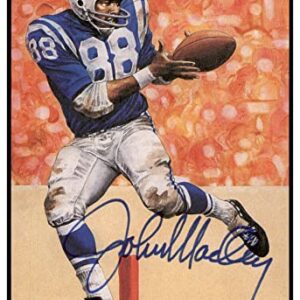 John Mackey Signed Goal Line Art Card GLAC Autographed Colts PSA/DNA