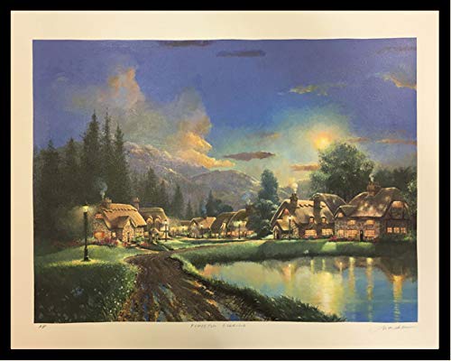 Peaceful Evening (Nature Landscape Decor Art Framed)