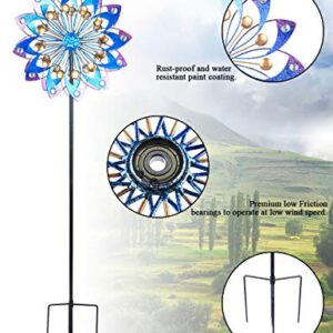 MUMTOP Wind Spinner 360 Degrees Double Wind Sculpture is Suitable for Decorating Your Patio, Lawn & Garden