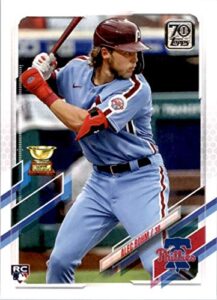 2021 topps #277 alec bohm nm-mt rc rookie philadelphia phillies baseball