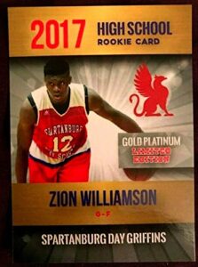 zion williamson spartanburg day griffins high school rookie card rc only 2000 made