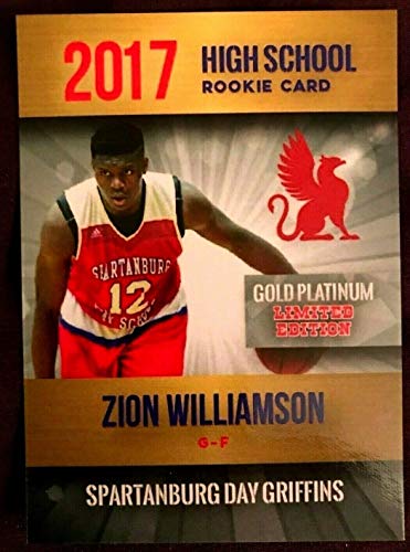 ZION WILLIAMSON Spartanburg Day Griffins High School ROOKIE CARD RC ONLY 2000 MADE