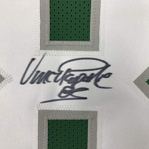 Framed Autographed/Signed Vince Papale 33x42 Philadelphia Green Football Jersey JSA COA