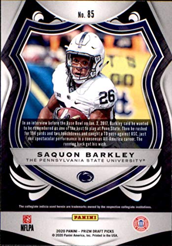 2020 Panini Prizm Draft Picks #85 Saquon Barkley Penn State Nittany Lions Football Card