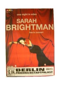 sarah brightman poster one night in eden berlin