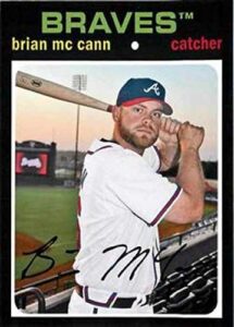 2012 topps archives #61 brian mccann braves mlb baseball card nm-mt