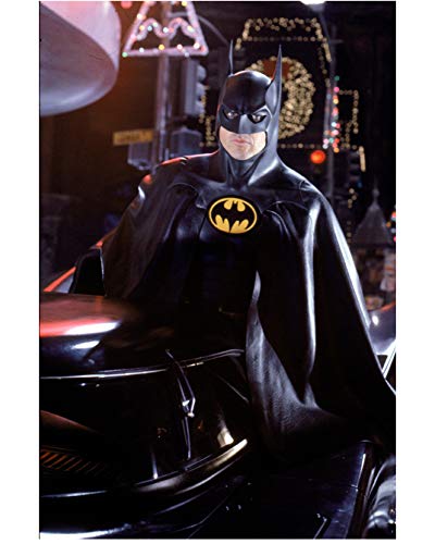 Michael Keaton as Bruce Wayne aka Batman Getting Out of Batmobile 8 x 10 Inch Photo