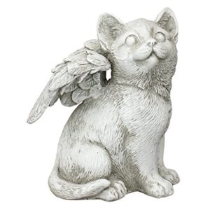 design toscano loving friend, memorial pet cat statue: medium