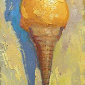 Mango by Francis Livingston, Original Oil on Panel, 10" x 7.5"