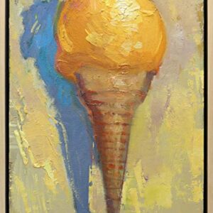 Mango by Francis Livingston, Original Oil on Panel, 10" x 7.5"